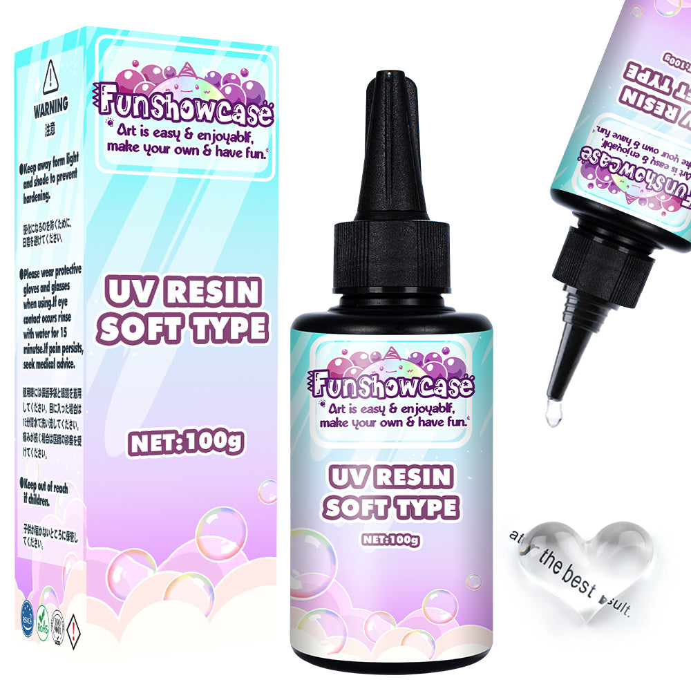 UV Resin Soft Type Transparent 100g Odorless – FUNSHOWCASE