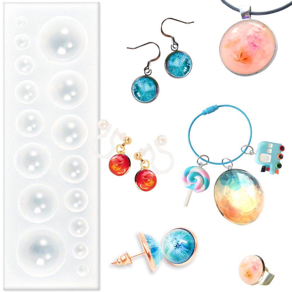 Oval Cabochon Epoxy Resin Silicone Mold 16-cavity – FUNSHOWCASE