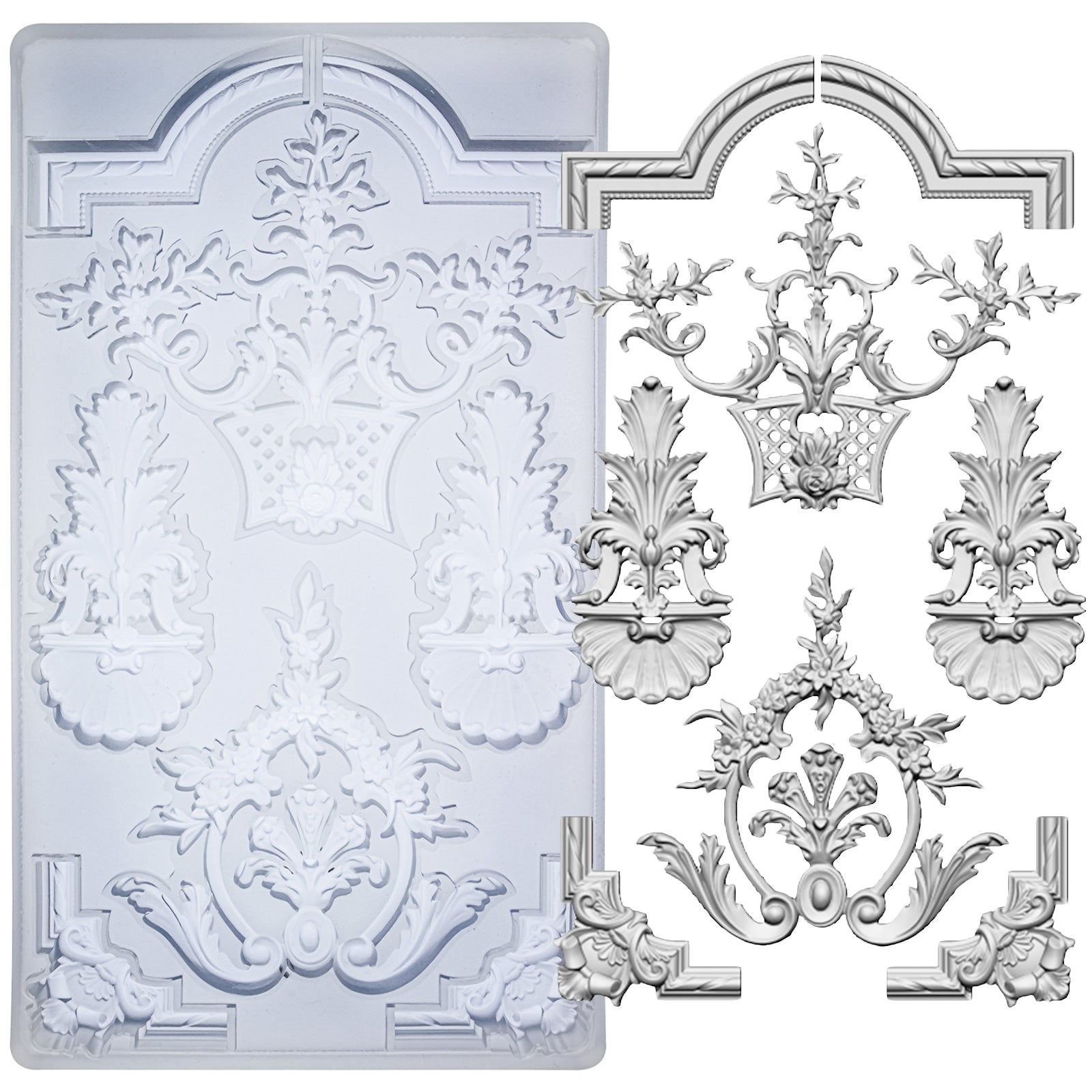 Embossed Medallion Frame Mold – FUNSHOWCASE