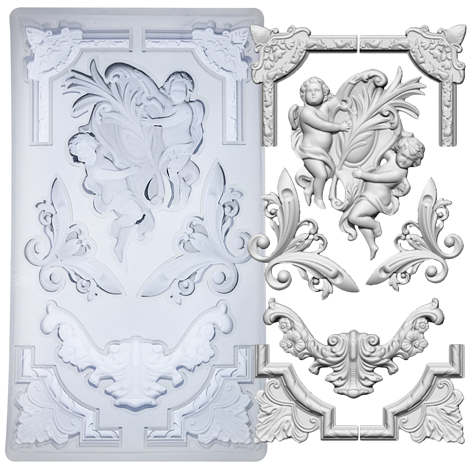 Border Frame with Angel Mold – FUNSHOWCASE