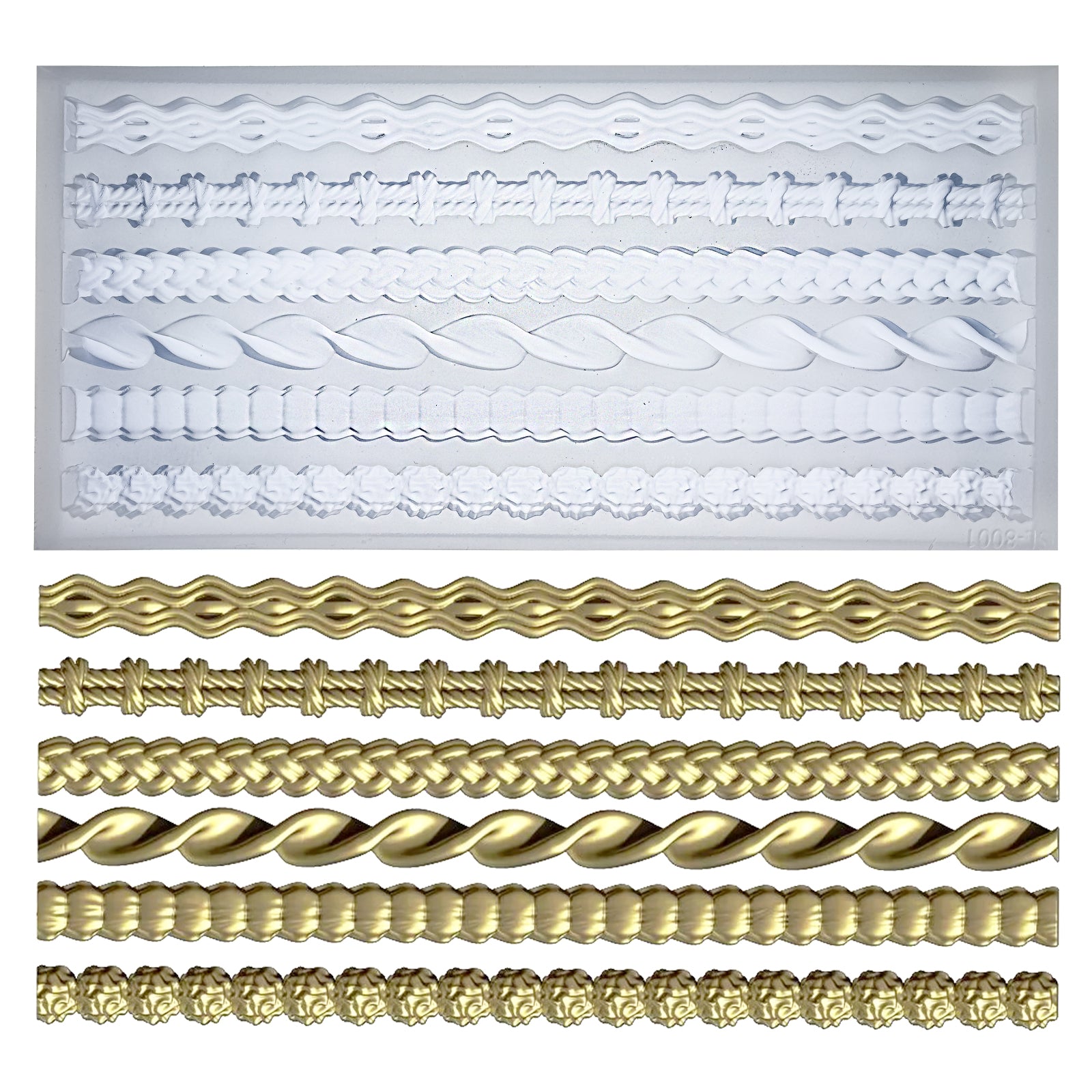 Trimming Ornaments Silicone Mold 6-Pattern – FUNSHOWCASE