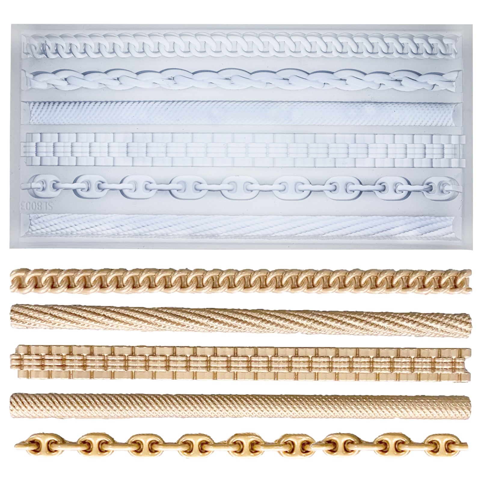 Roman Chains Silicone Mold 6-pattern – FUNSHOWCASE