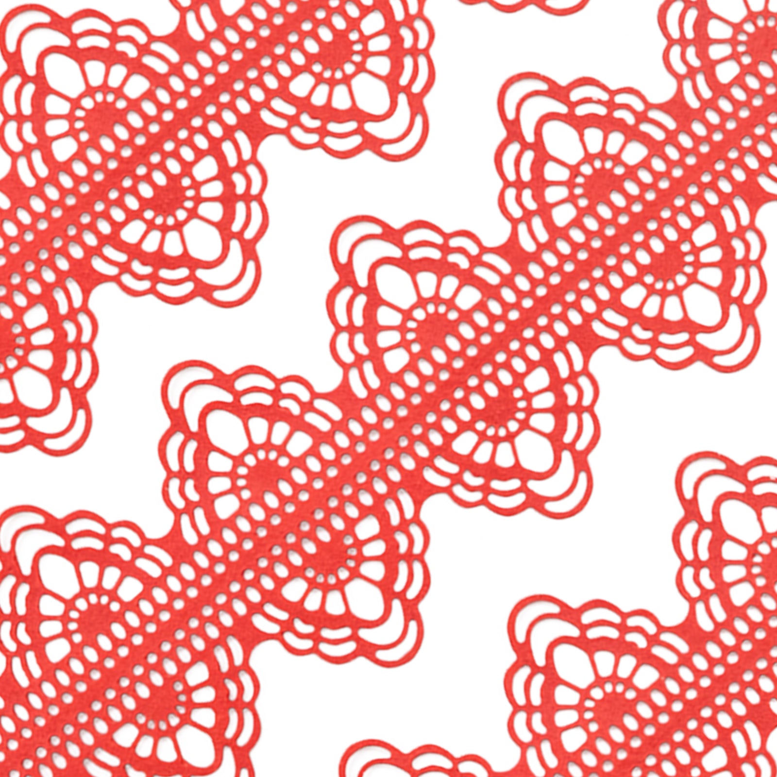 Large Edible Cake Lace Applique Borders Red 14-inch – FUNSHOWCASE