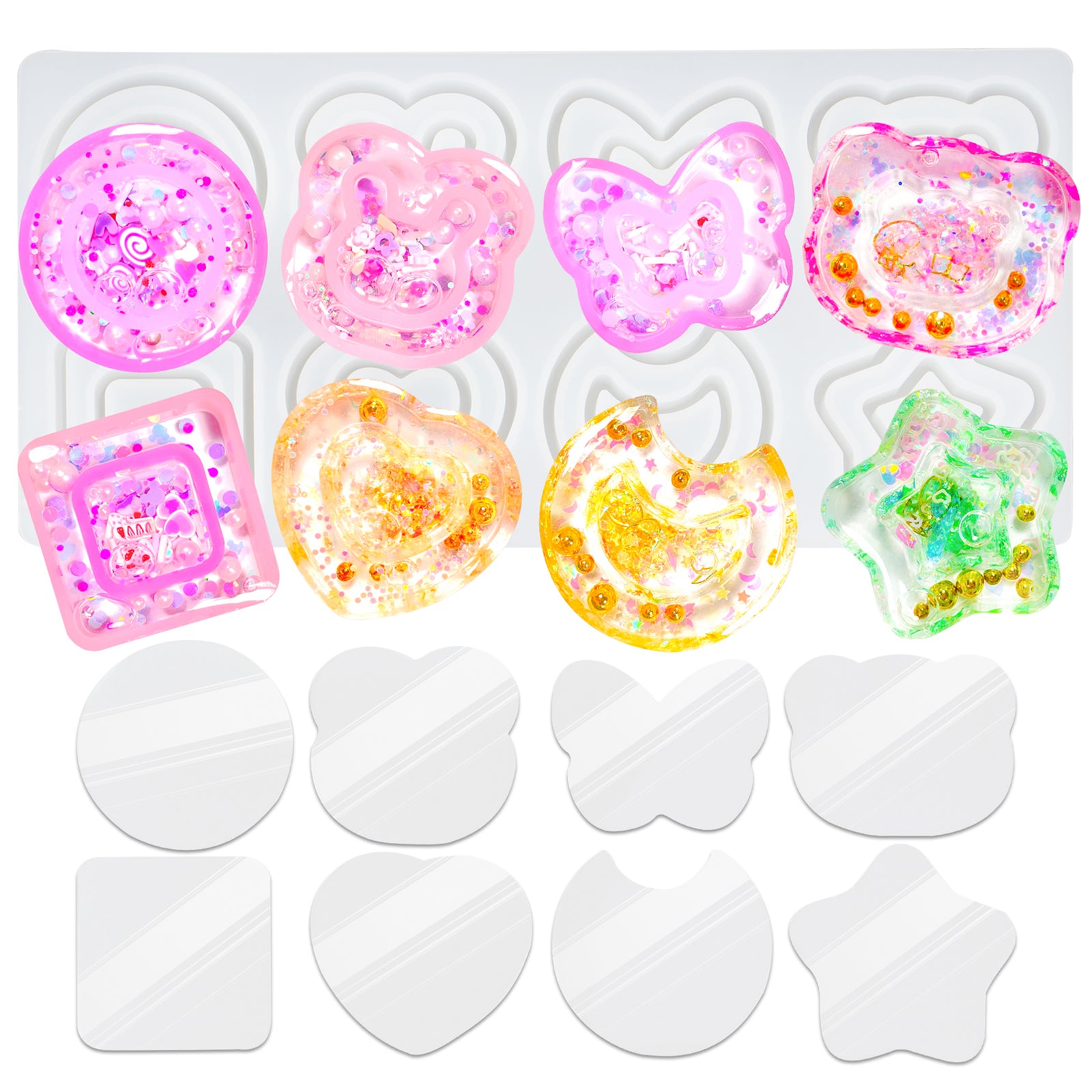 Kawaii Resin Charms Shaker Silicone Mold Set 41-kit – FUNSHOWCASE