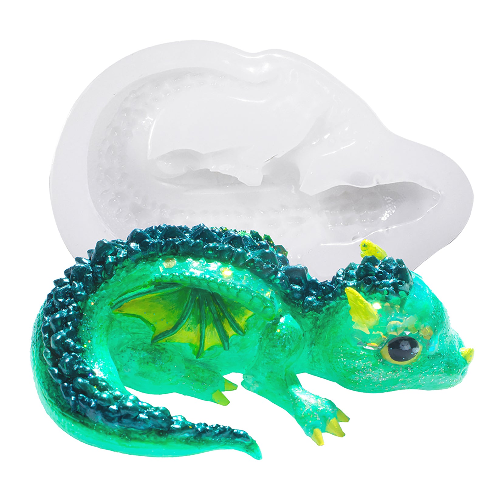 Resin Silicone Mould Forest Wing Dragon 3D for Epoxy Casting 3inch ...