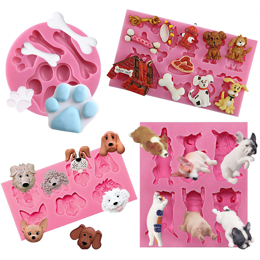 Puppy Dogs Silicone Molds 4-Count – FUNSHOWCASE