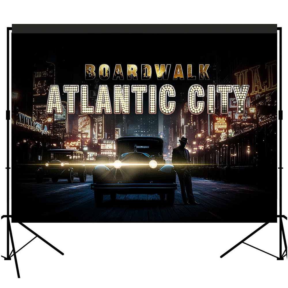 Atlantic City Night Backdrop Photography Background 7x5ft Studio Photo ...