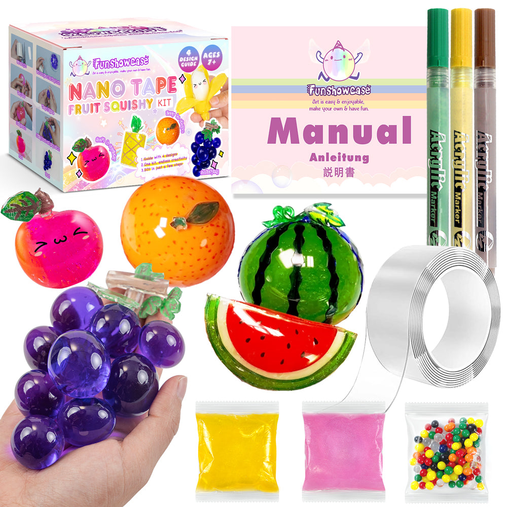 Nano Tape Squishy Kit DIY Fruit Toy – FUNSHOWCASE