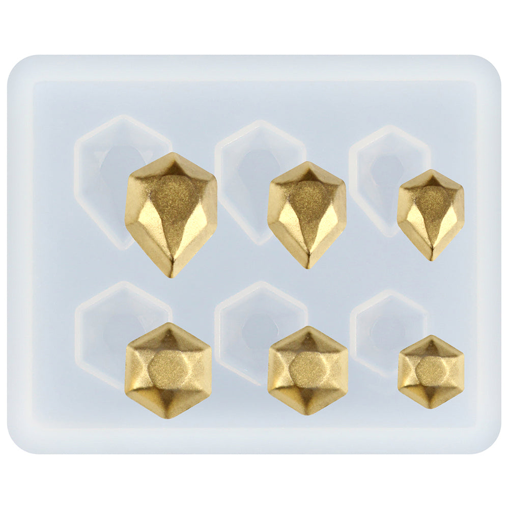 Hexagon Cut Diamond Resin Silicone Mold Mini – FUNSHOWCASE