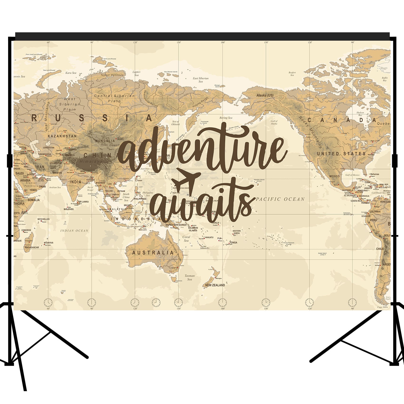 Adventure Awaits Map Backdrop 7x5 feet – FUNSHOWCASE