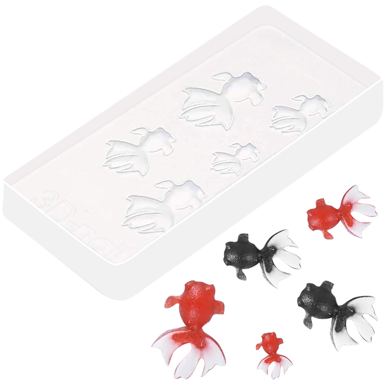 Tiny Goldfish Resin Silicone Mold 5-10mm – FUNSHOWCASE
