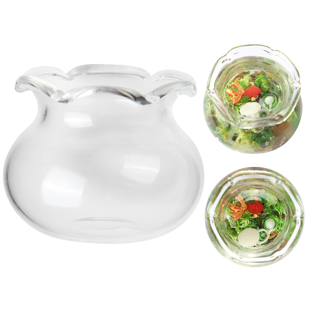 Clear Glass Fish Bowl Mini 1x0.9inch – FUNSHOWCASE