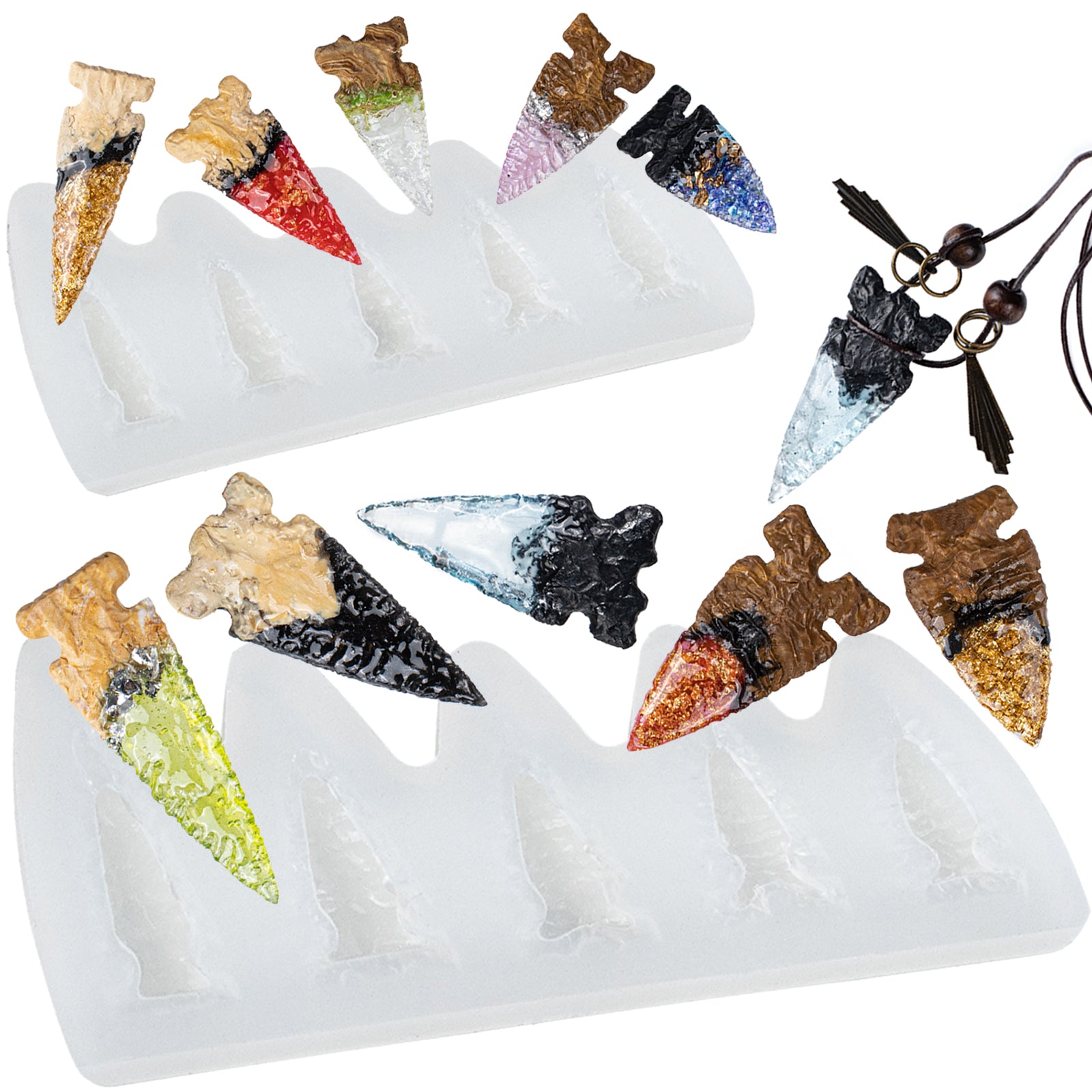 Arrowhead Resin Silicone Molds 10-cavity Height:1-1.8inch Small ...