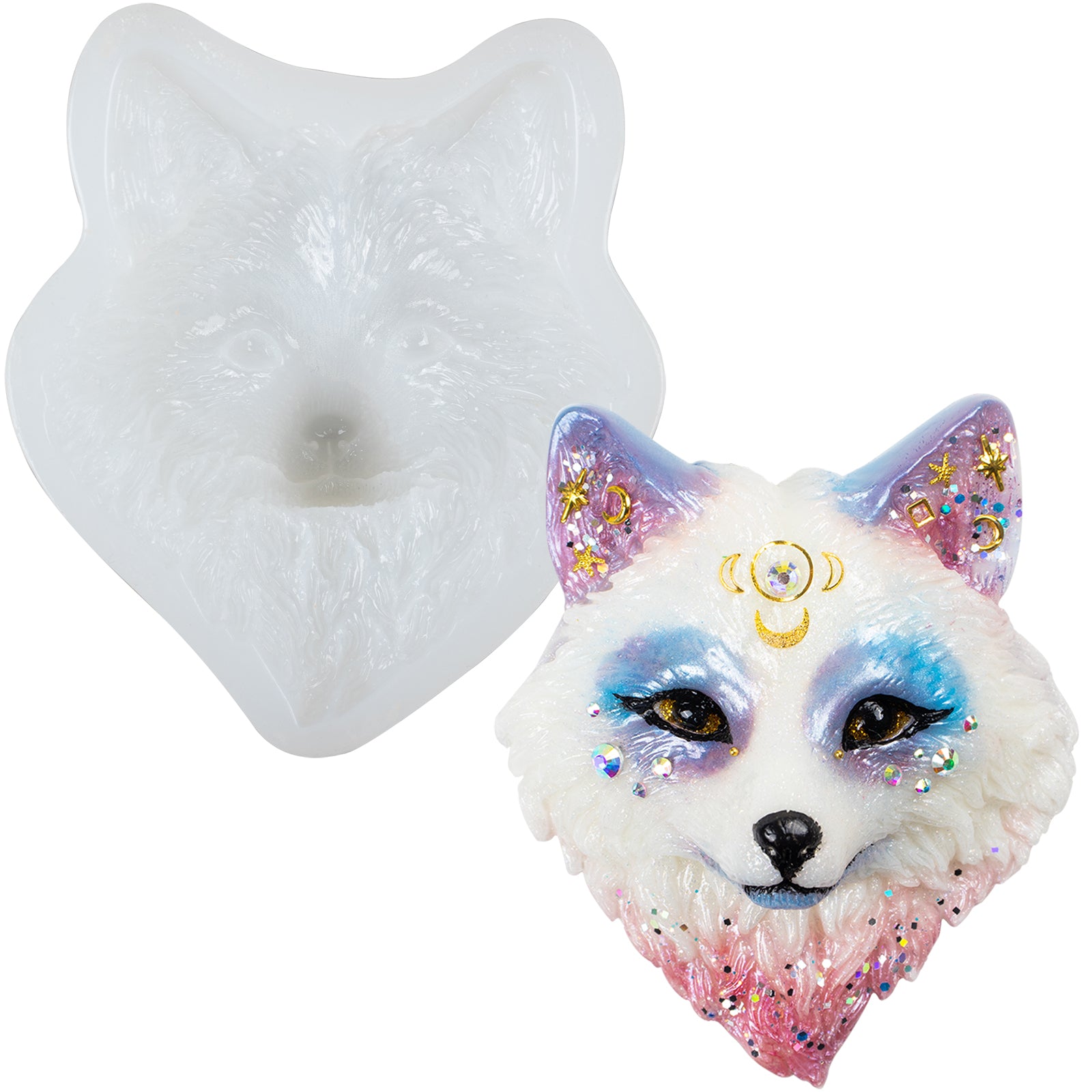 Fox Head Epoxy Resin Silicone Mold Large 3.6x3.15inch – FUNSHOWCASE