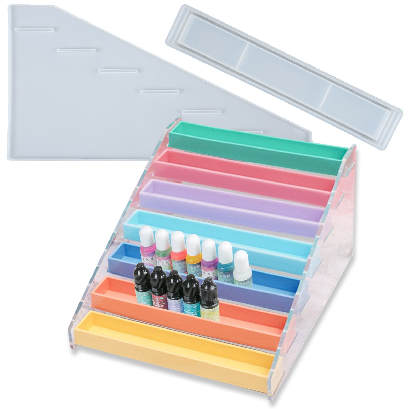 Display Organizer Epoxy Resin Silicone Mold 7 Tier – FUNSHOWCASE