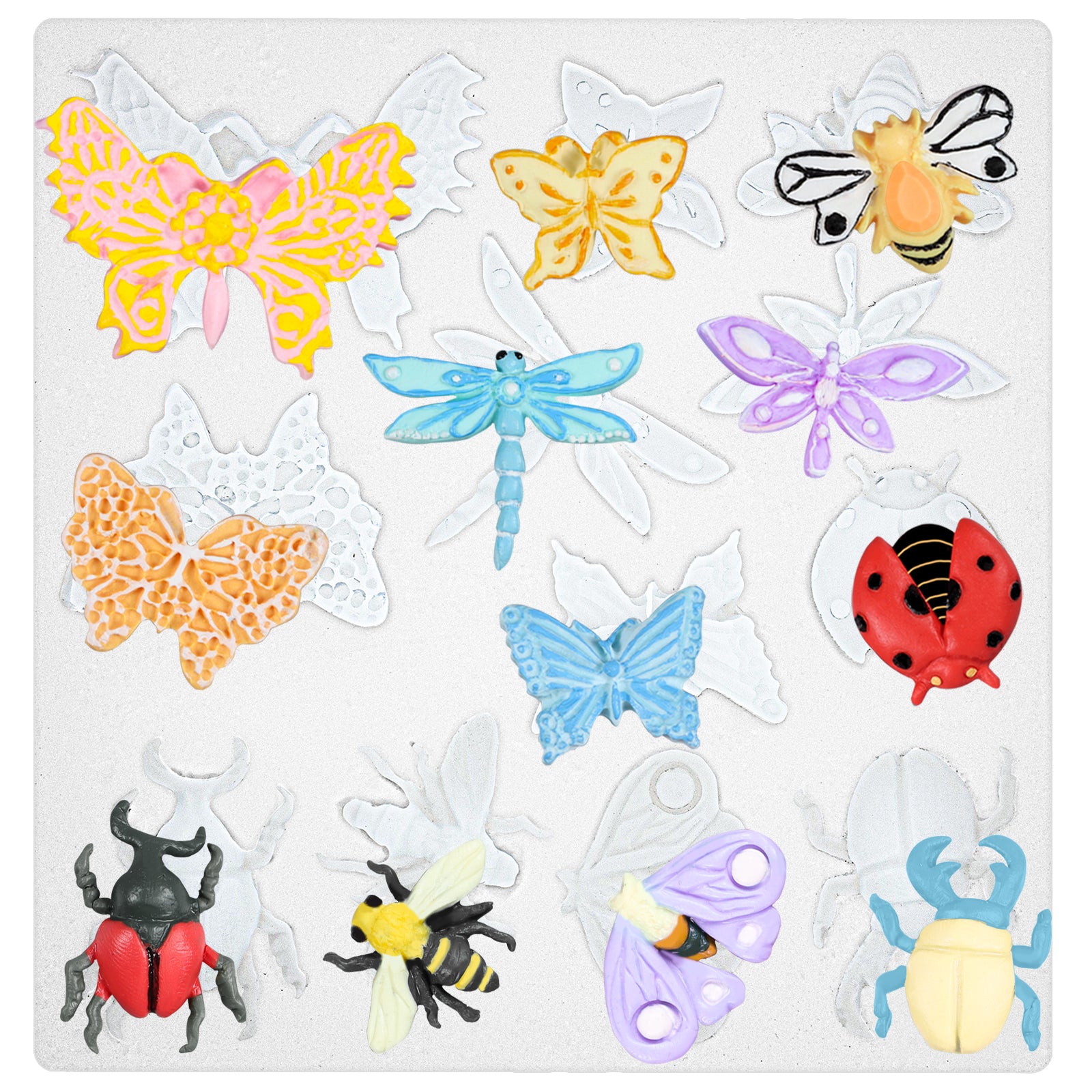 Insects Fondant Silicone Mold – FUNSHOWCASE