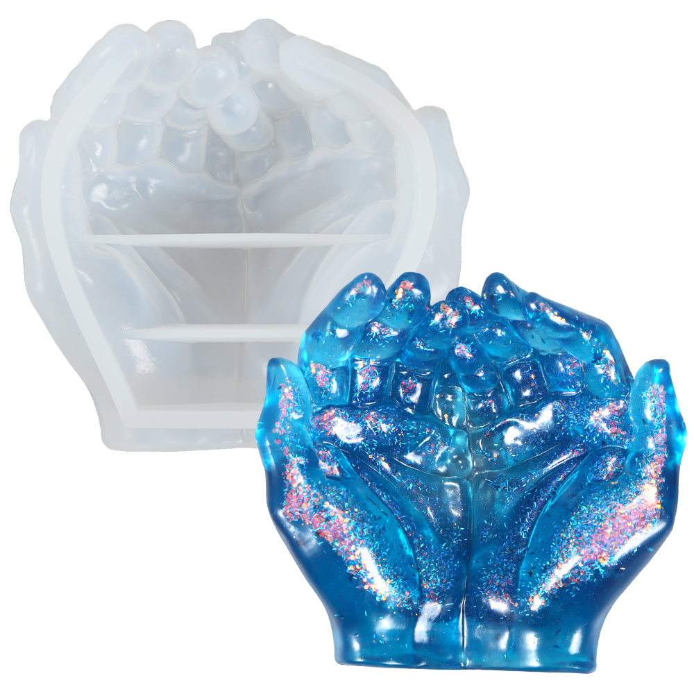 Large Cupped Hands Epoxy Resin Molds Silicone 6.5x6x2.7inch – FUNSHOWCASE