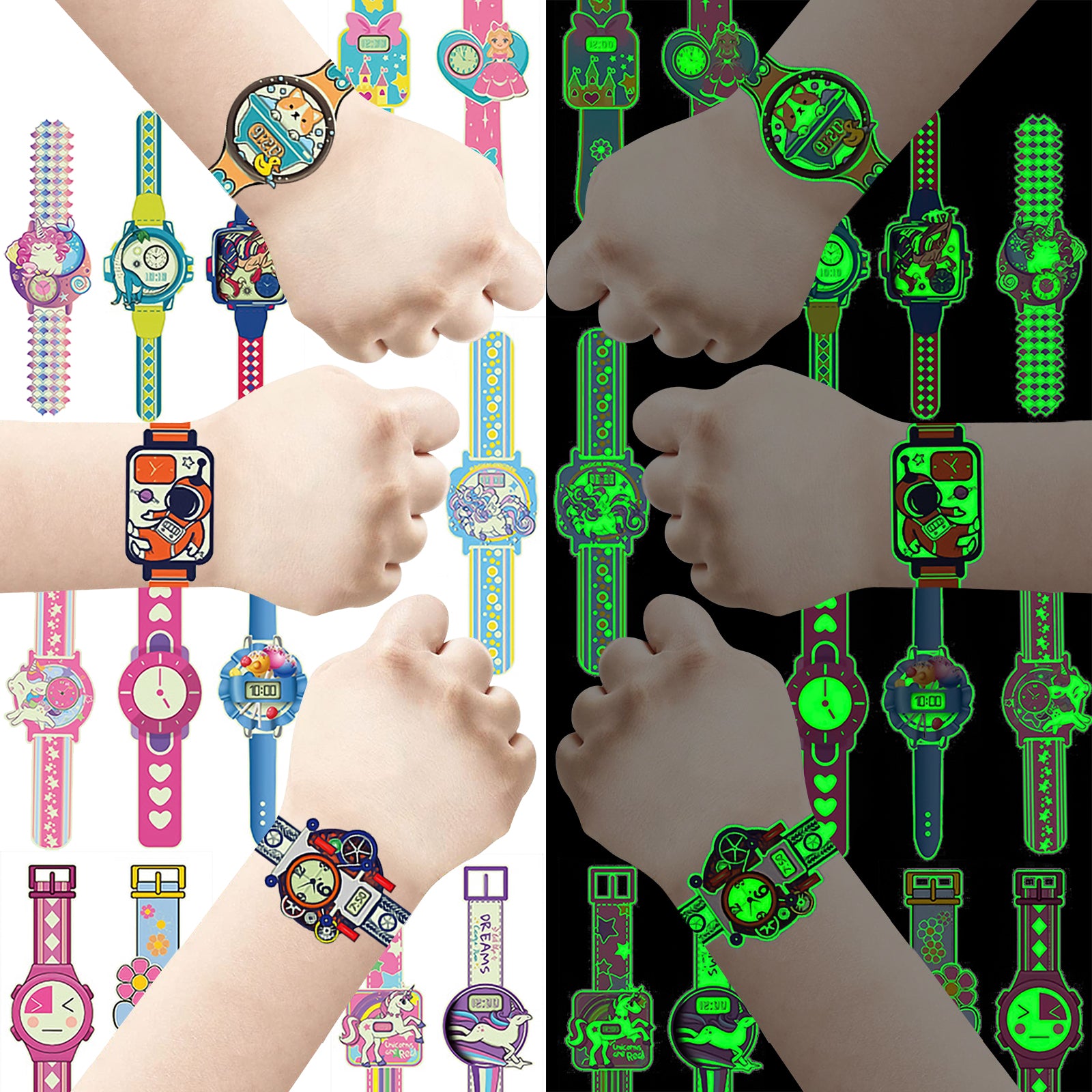 Luminous Temporary Tattoos Watch Craft Stickers – FUNSHOWCASE