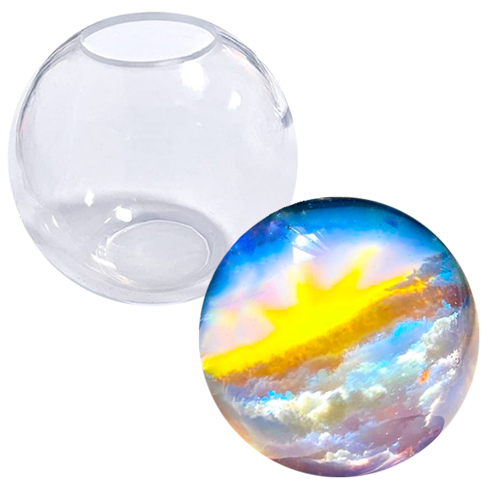 Sphere Silicone Mold for Resin Epoxy, Jewelry Making, Candle Wax, Home ...