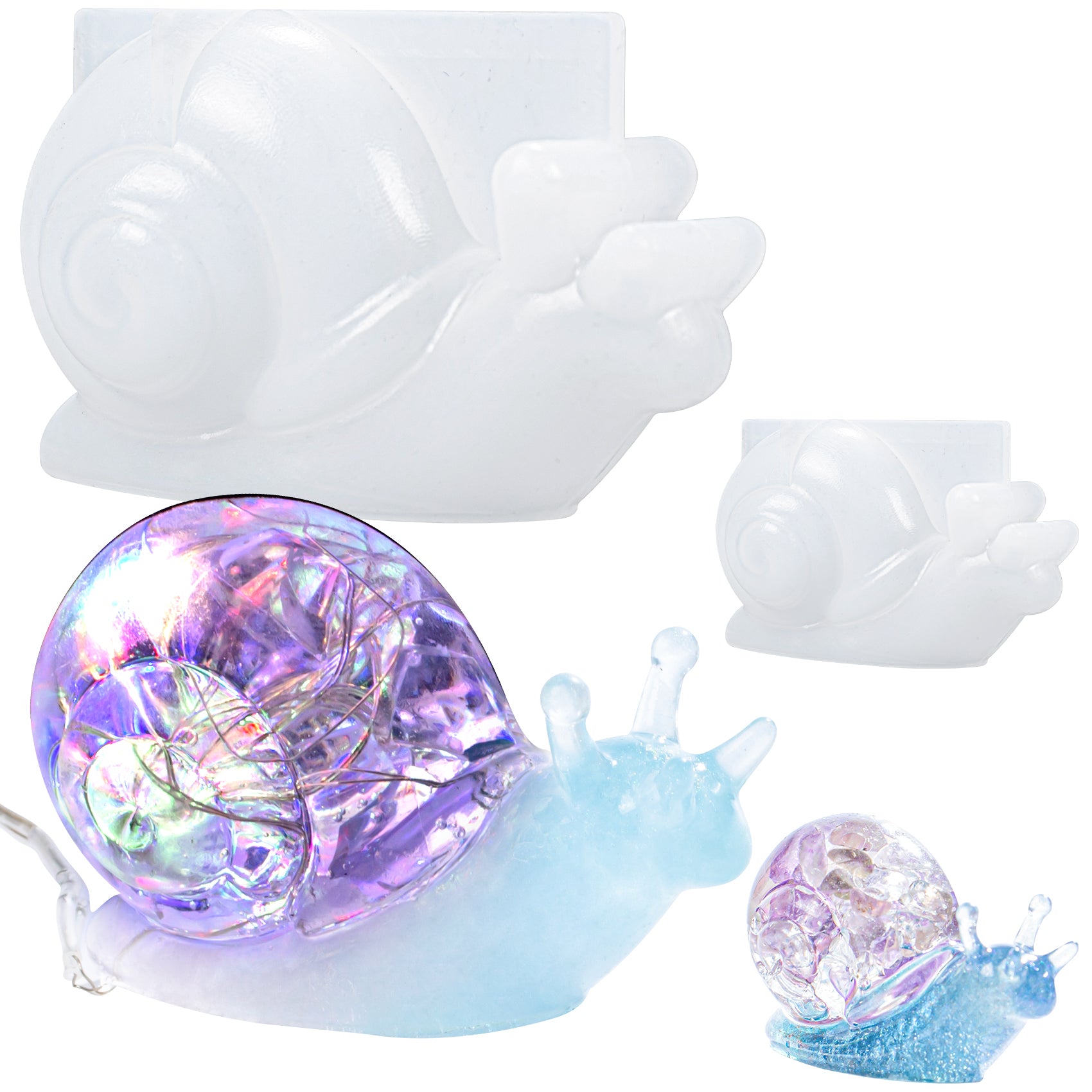 3D Snail Silicone Molds Large and Small – FUNSHOWCASE