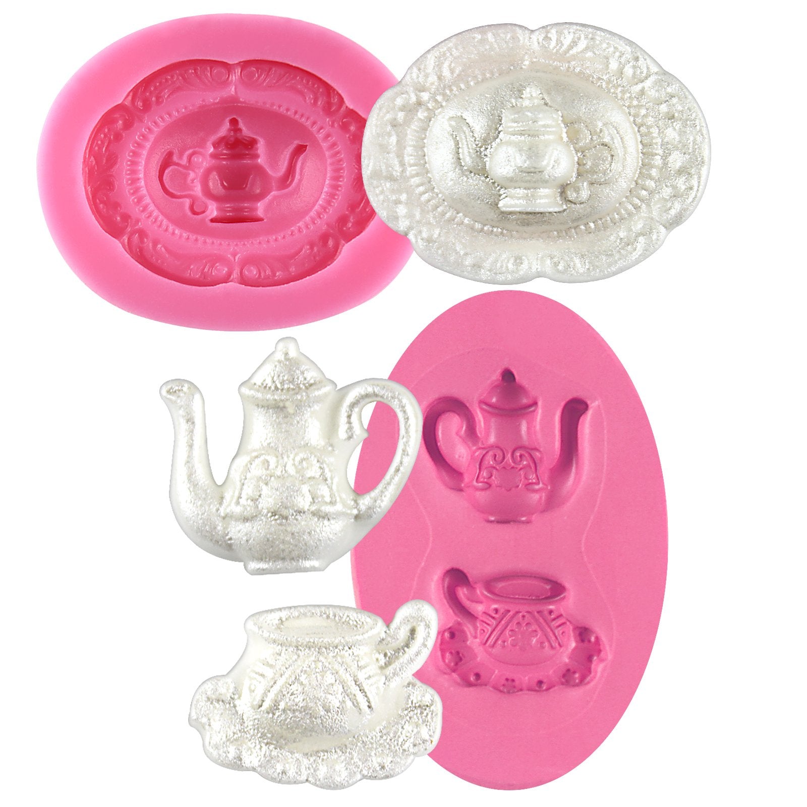 Vintage Teapot and Teacup Silicone Molds 2-Count – FUNSHOWCASE