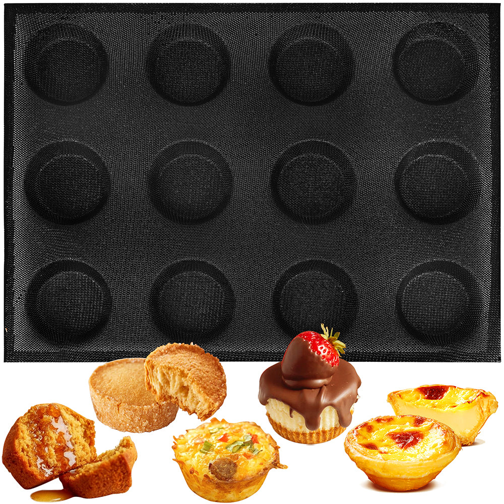 Bread Round Tray Bakery Silicone Molds 8 Taper Disc Bun Mesh Baking Sh ...