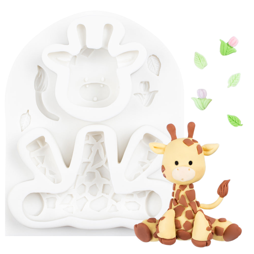Giraffe Fondant Silicone Mold 3.64x3.27inch – FUNSHOWCASE