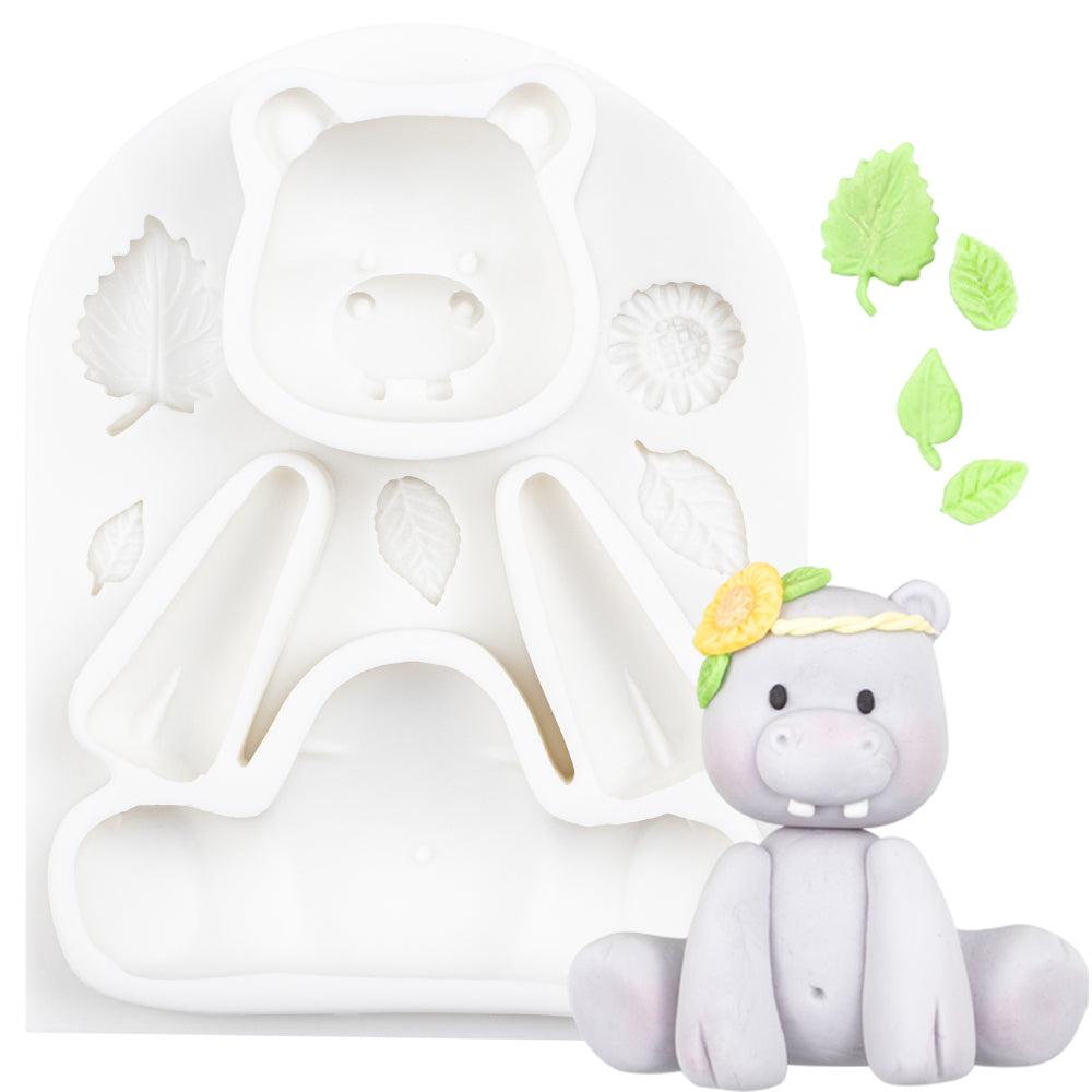 Hippos Fondant Silicone Mold 3x3inch – FUNSHOWCASE