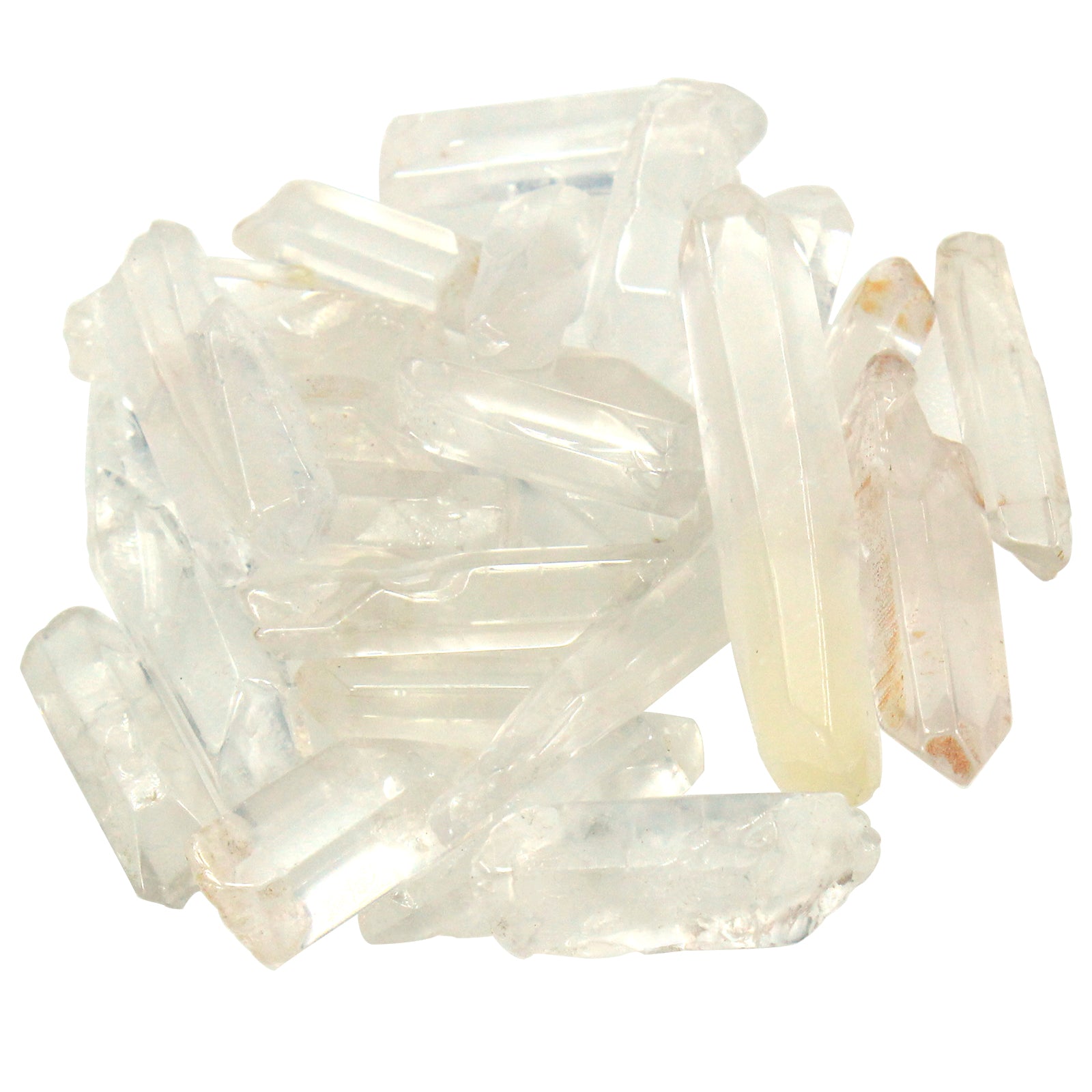 Clear Pointed Quartz Crystals 100g – FUNSHOWCASE